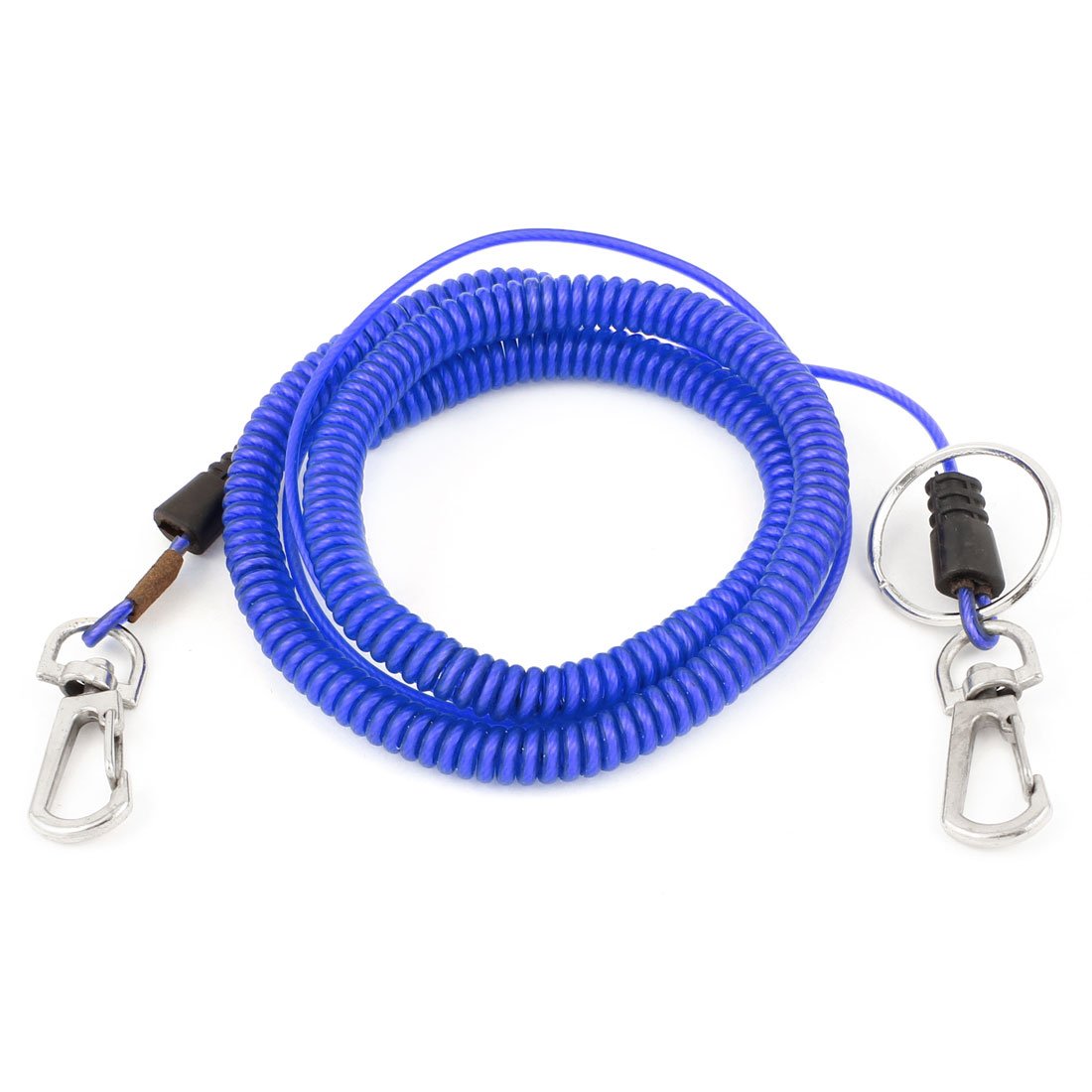 Qtqgoitem Angling Fishing Rod Net Release Elastic Coil Lanyard Rope Blue 4m 13ft (model: a79 dd0 a11 dc9 881)