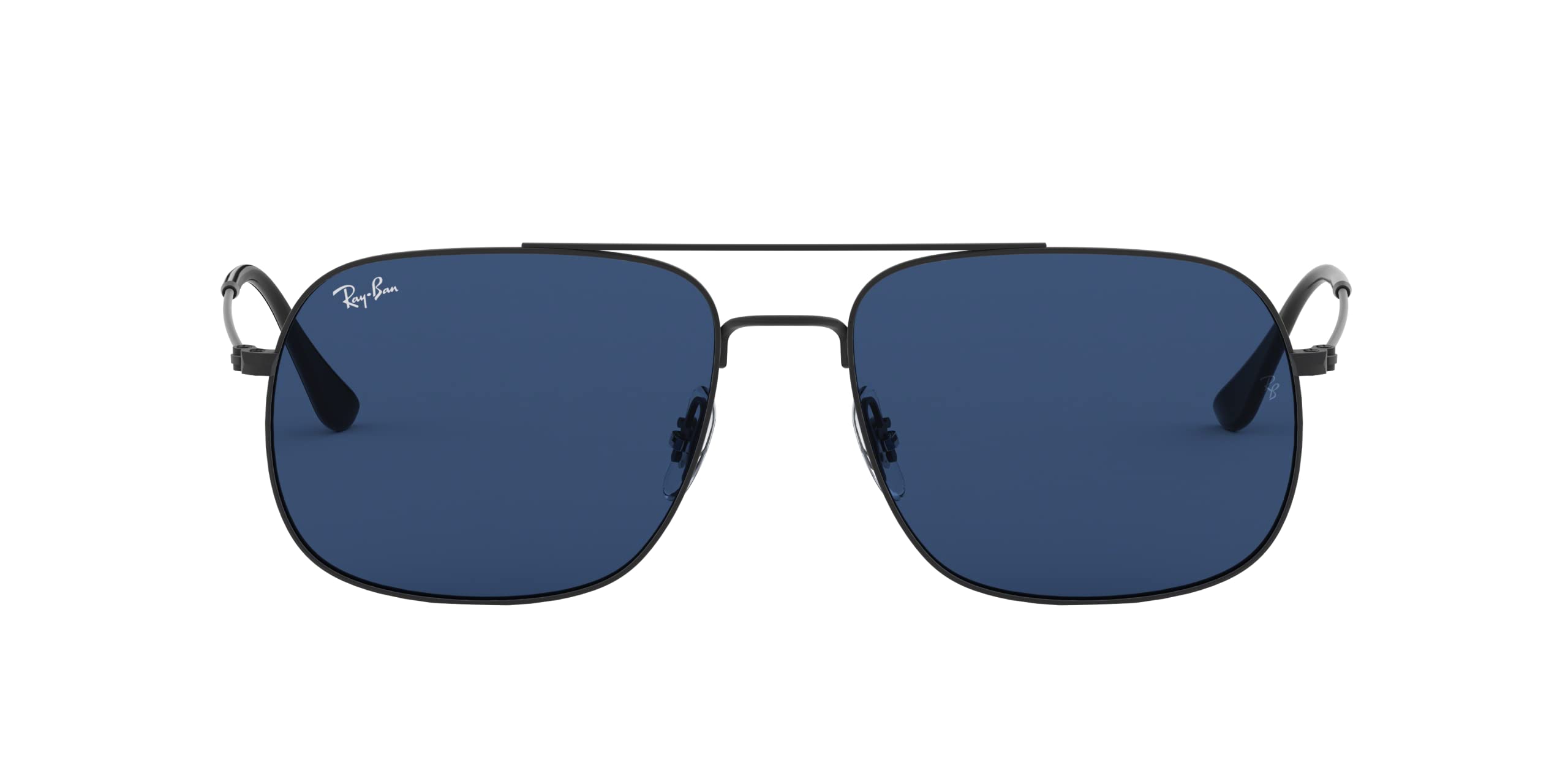 Ray-Ban Rb3595 Andrea Square Sunglasses, Rubber Gold/Polarized Dark Brown, 59 mm