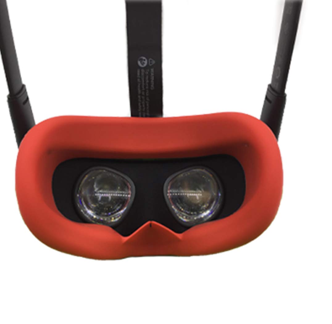 LICHIFIT Soft Anti-sweat Silicone VR Eye Mask Cover for Oculus Quest VR Headset Washable Anti-leakage Light Blocking Eye Cover Unisex