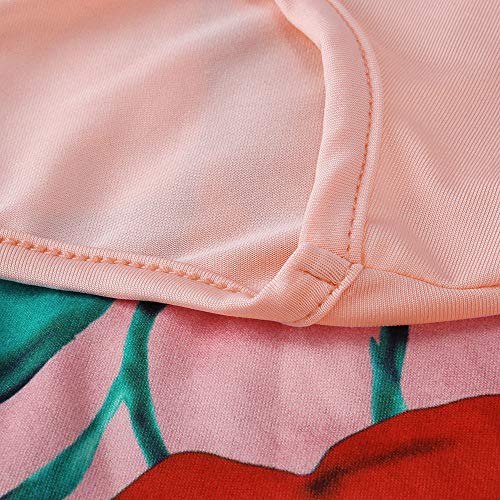 Pinkpaopao Swing Maxi Dress for Women Long Sleeve Patchwork Empire Waisted Long Dress Pattern Print Pleated Dress