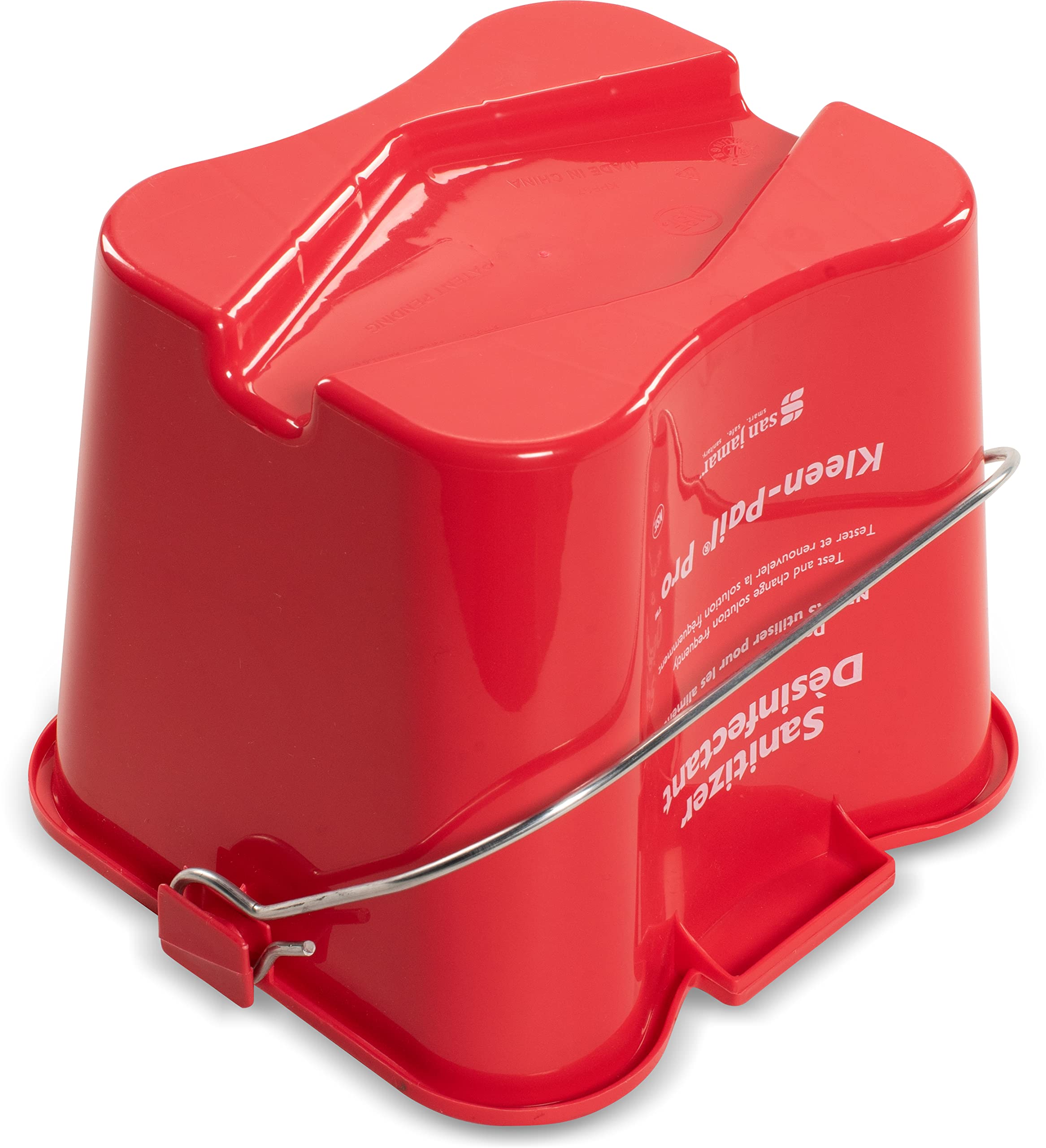 San Jamar Kleen-Pail® Plastic Pro Cleaning Bucket 3 Quarts Red (12 pack)