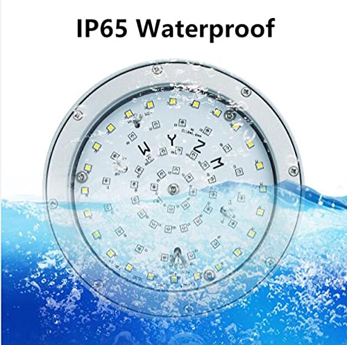 Waterproof LED Pool Light Bulb,120V 40W,RGB White Color Spash, IP65 Waterproof LED Pool Light for Inground Pool,Replacement for Pentair and Hayward Fixture(120V RGBW)