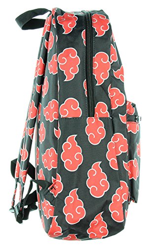 Naruto Backpack Shippuden Akatsuki Red Clouds All Over Print Travel Laptop Backpack