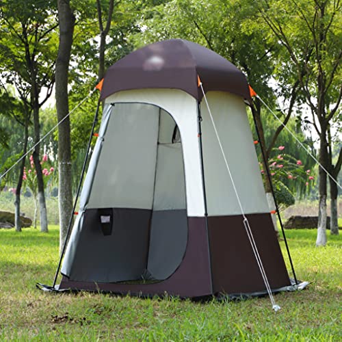 LUKERY 7.8ft Portable Pop Up Shower Privacy Tent Spacious Dressing Changing Room for Toilet Camping Biking Beach Fishing Tent