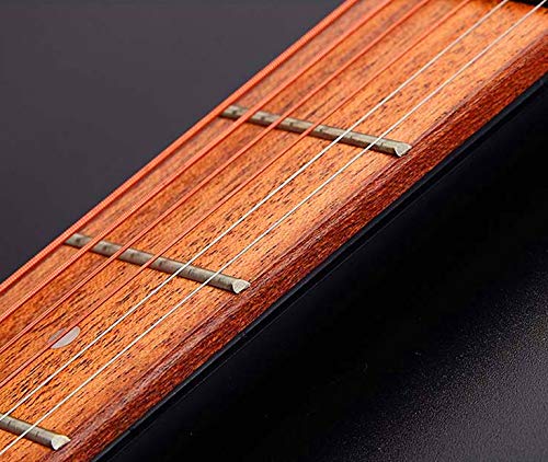 KENGEL Pocket Guitar Practice Neck, Finger Exercise, 4, 6 Fret Portable Guitar Trainer Practice Tool for Beginner Chord Trainer Fingering (4 fret)