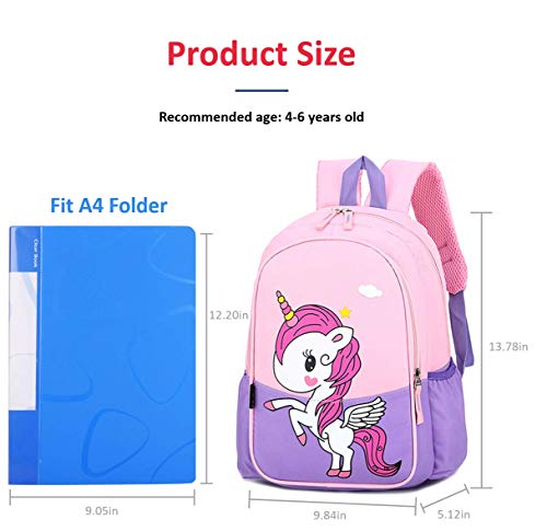 POWOFUN Kids Preschool Kindergarten Backpack Lightweight Cool Cute Cartoon Travel Backpack With Lunch Bag For Boys Girls