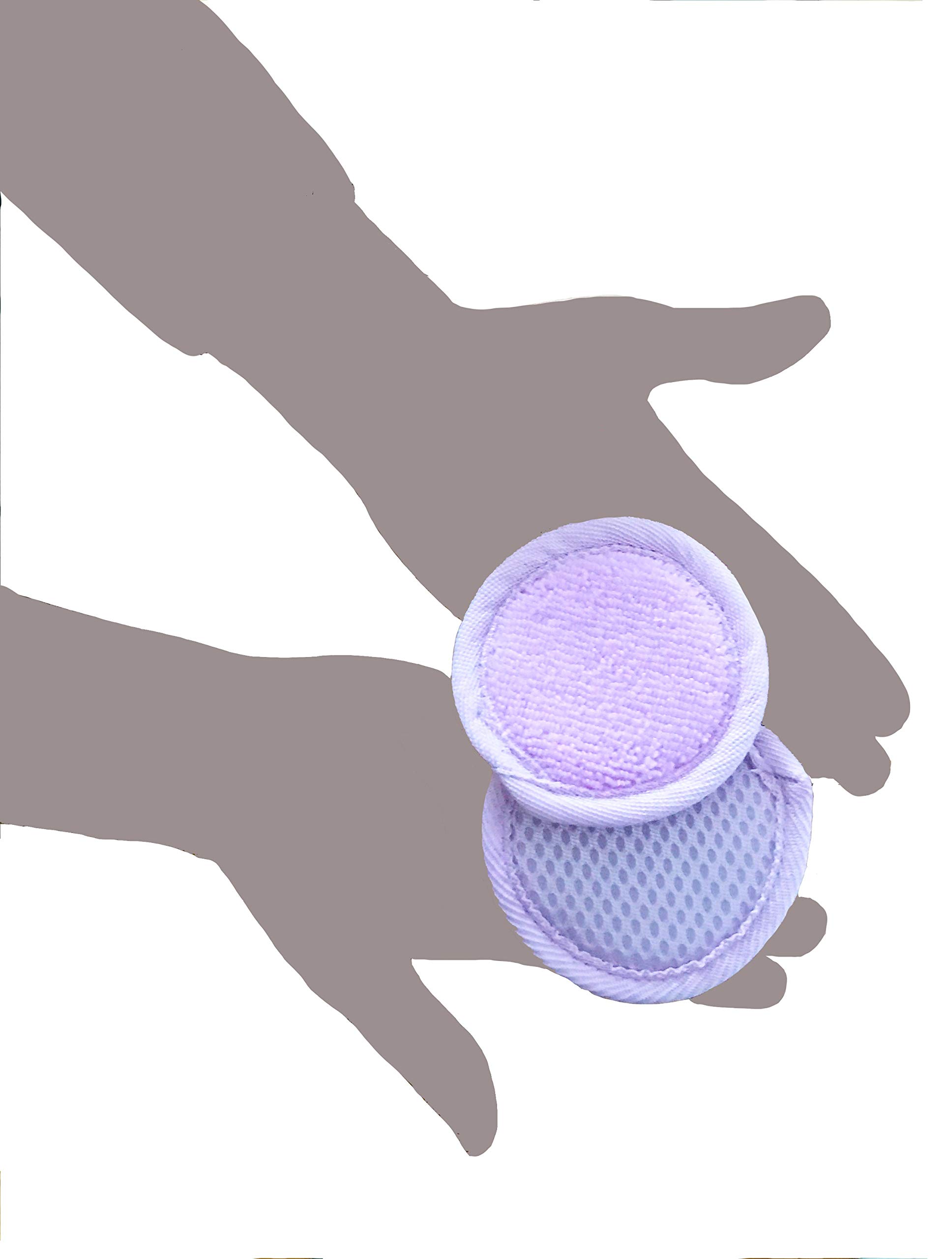 Microfiber Facial Scrubbers Reusable Makeup Remover Pads - Washable Reusable Cotton Pads - Cloth Cotton Rounds Acne Control Reusable Face Scrubber Pad For Cleansing & Face Exfoliator Pad (3 Per Pack)