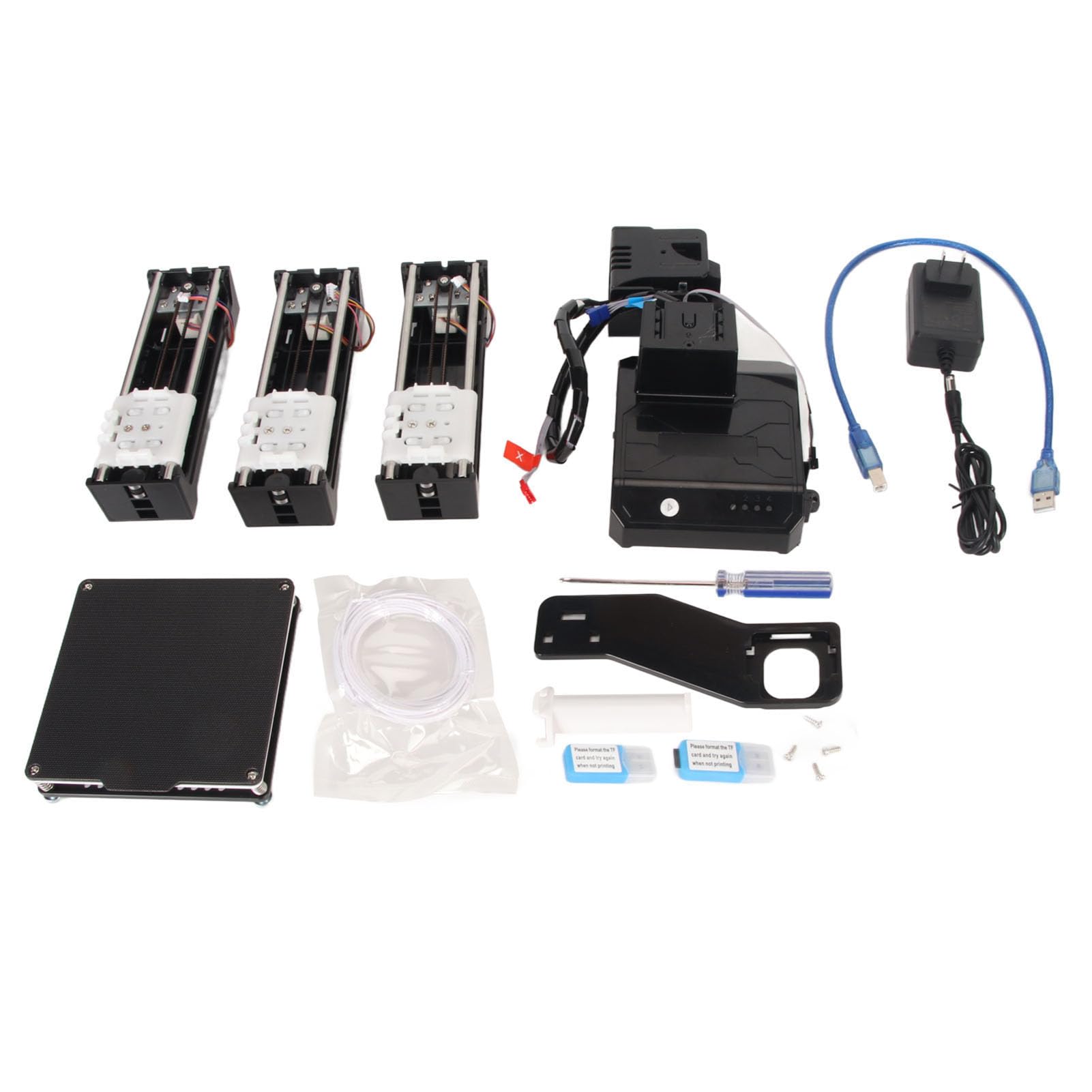 Luqeeg High FDM 3D Printer Fo Beginners & Kids, Mini 3D Printer,Silent Portable DIY 3D Printer for 1.75mm PLA TPU Filament, Home & School Use, Printing Size 4 X 4 X 4 Inch (US Plug)