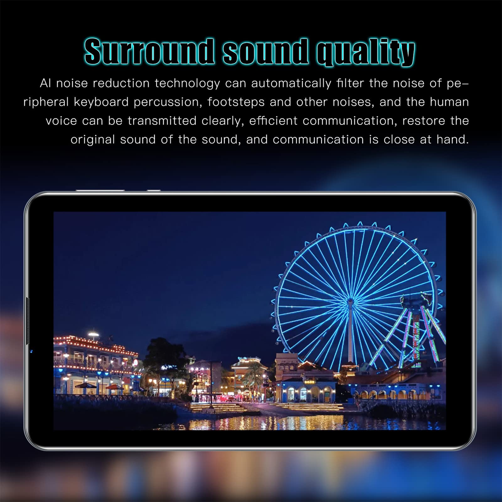 Tablet Android 5.1, All-New Fire 7.1-inch Display Tablets PC Octa-core Processor 1GB RAM +16GB ROM, Long Battery Life, Dual Camera, Smart Tablet TF Expansion Support Built-in WiFi Blue-Tooth GPS