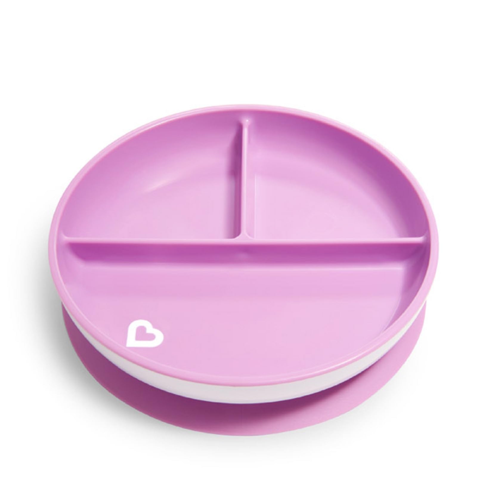 Munchkin® Stay Put™ Divided Section Toddler Plates, Colors May Vary