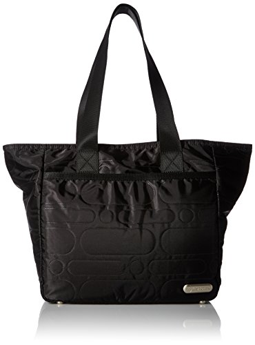 LeSportsac City Chelsea Tote Quilt, Logo Deboss Black