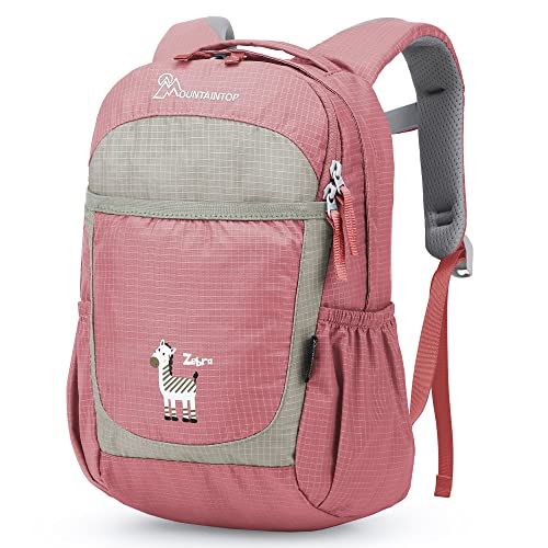 MOUNTAINTOP Kids Backpack for Boys Girls Kindergarten Preschool Water-resistant Children Backpacks, Pink