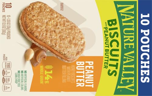 Nature Valley Biscuit Sandwiches, Peanut Butter, 10 ct, 13.5 OZ