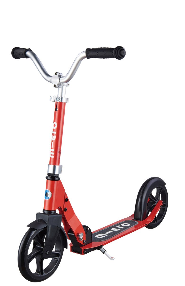 Micro Kickboard - Micro Cruiser - Two Wheeled, Fold-to-Carry Swiss-Designed Micro Scooter for Kids with Smooth Glide Large Wheels for Ages 6+ (Black)
