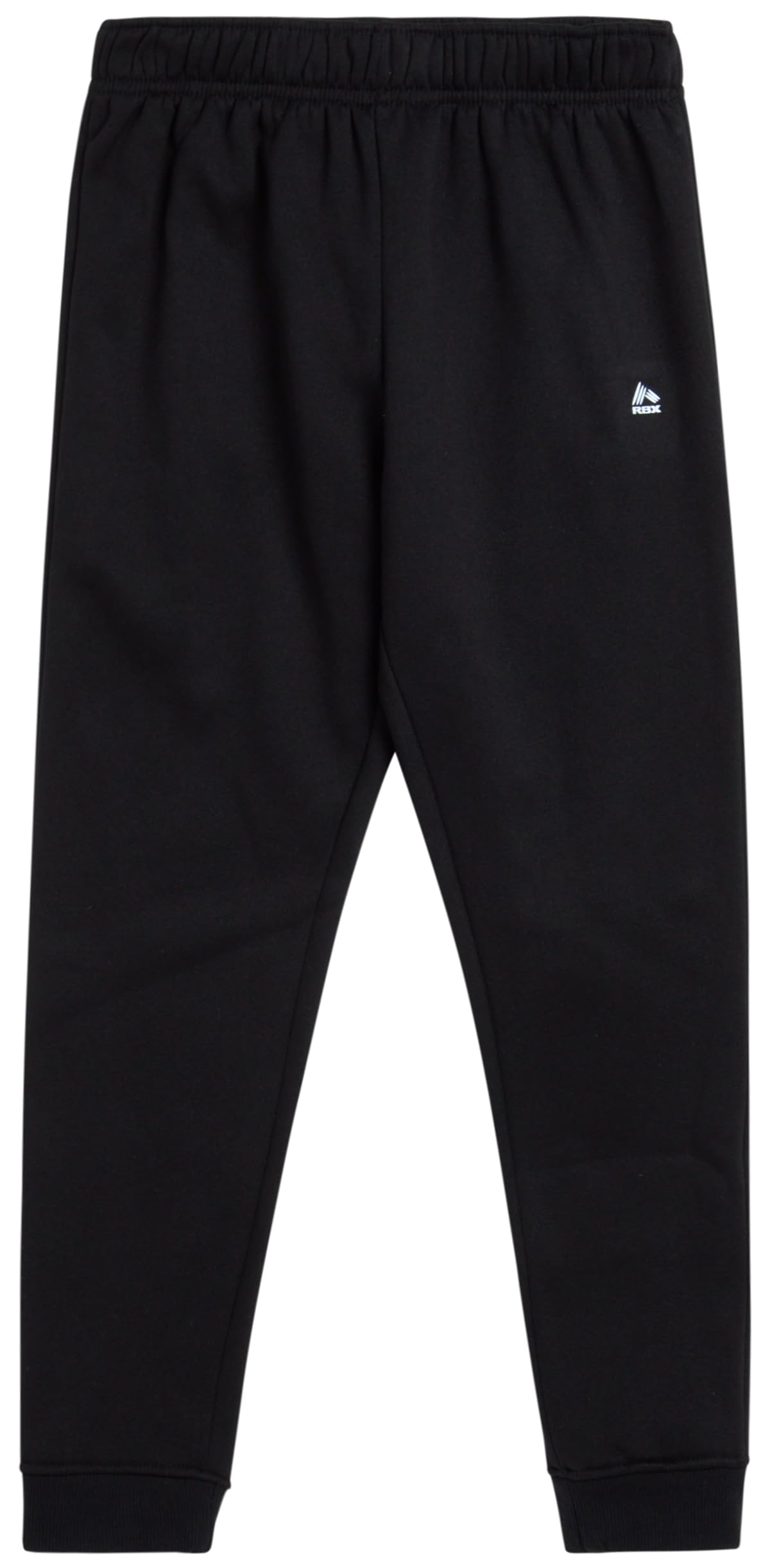 RBX Boy's Jogger Set - 2 Piece Fleece Sweatsuit Kids Clothing Set (Size: 4-12), Size 10, Black/White