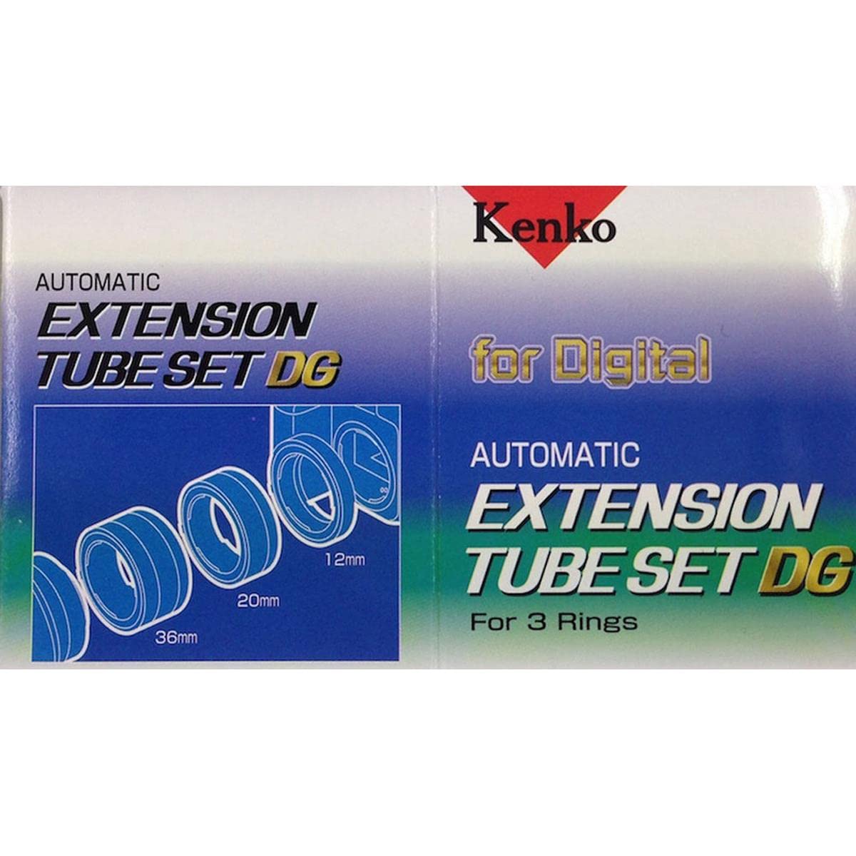 Kenko Auto Extension Tube Set DG 12mm, 20mm, and 36mm Tubes for Nikon AF Digital and Film Cameras - AEXRUBEDGN
