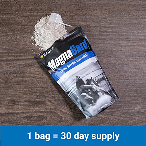 MagnaGard - Gastric Support Supplement for Horses | Relieves Ulcers, Calming Supplement, Magnesium & Other Vital Minerals | Powder, 4 Pound Bag, 30-Day Supply | by Eagle Equine