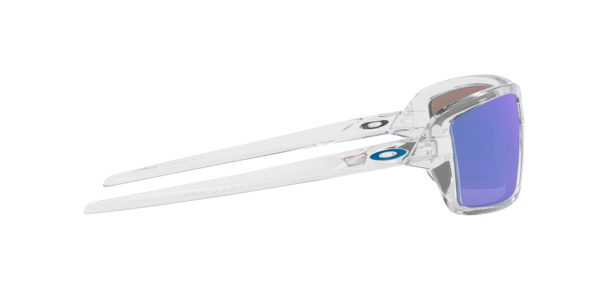 Oakley OO9129 Cables Sunglasses + Vision Group Accessories Bundle (Polished Clear/Prizm Sapphire Polar (912905))