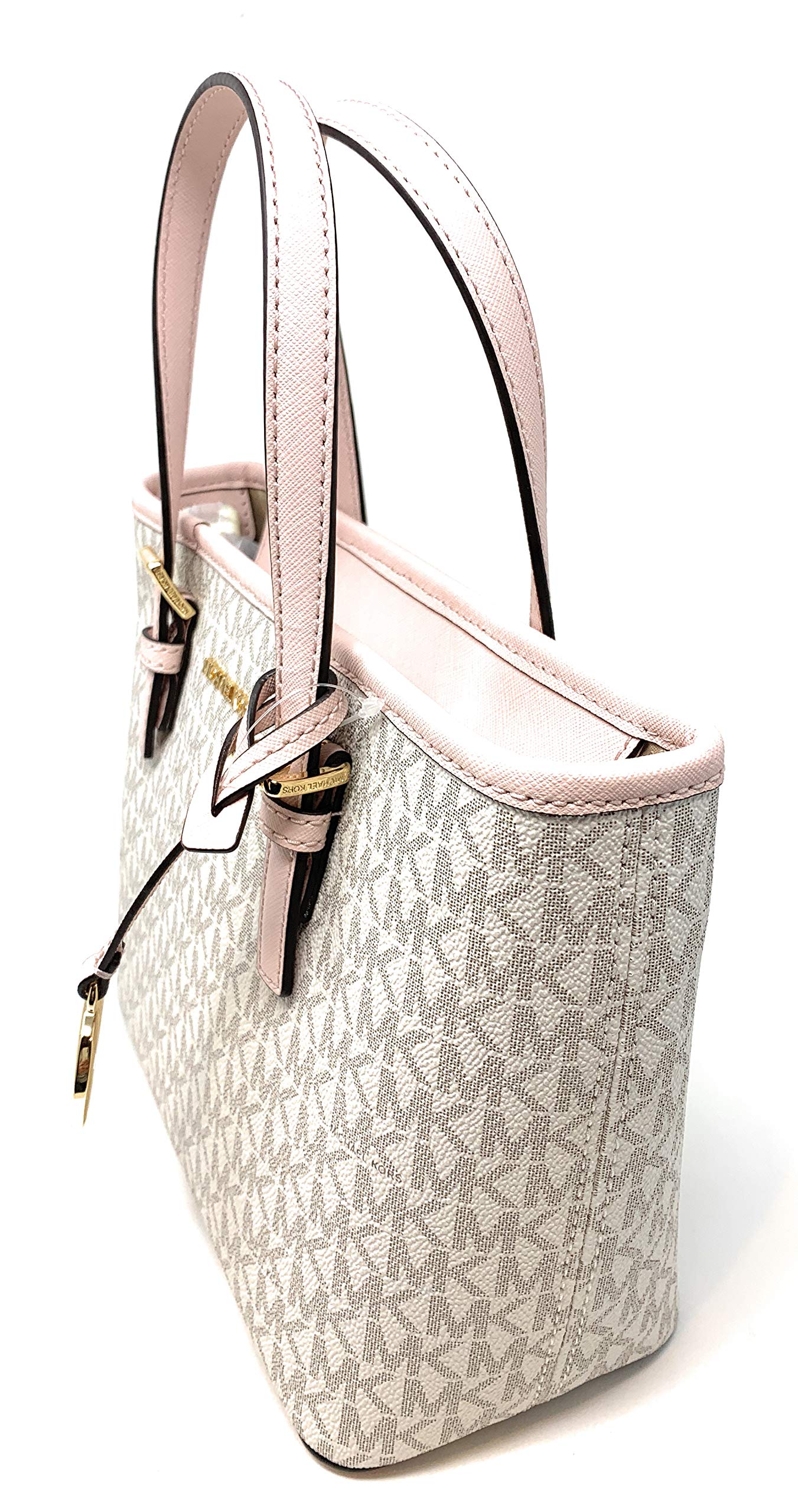 Michael Kors XS Carry All Jet Set Travel Womens Tote Powder Blush PVC