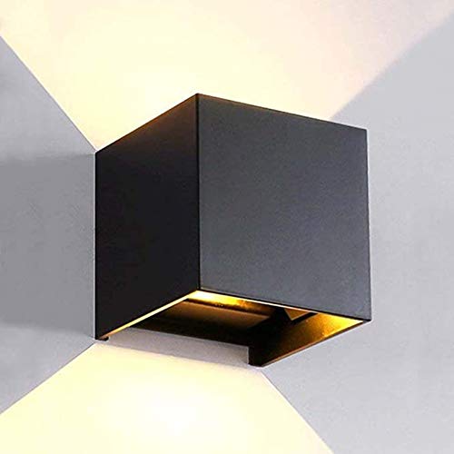 TAIYH Modern LED Light Wall Lamp - Wall Washer 12V LED Modern Wall Light, Adjustable Beam Angle Design, IP65 Waterproof LED Outdoor/Indoor Wall Light, for Hallway Living Room,Warm Light