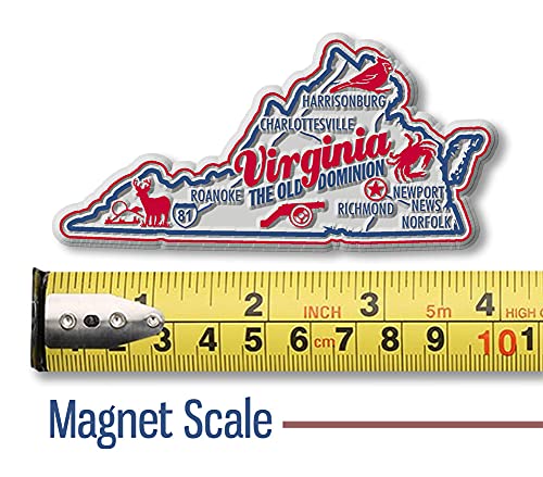 U.S. Premium State Map Magnet Set by Classic Magnets, 51-Piece Set, Collectible Souvenirs Made in The USA