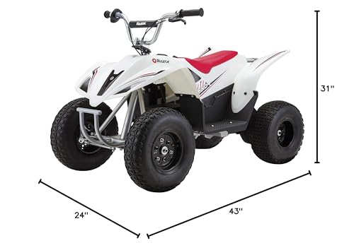 Razor Dirt Quad Electric Four-Wheeled Vehicle for Ages 14+ - Off-Road ATV with 500W Motor