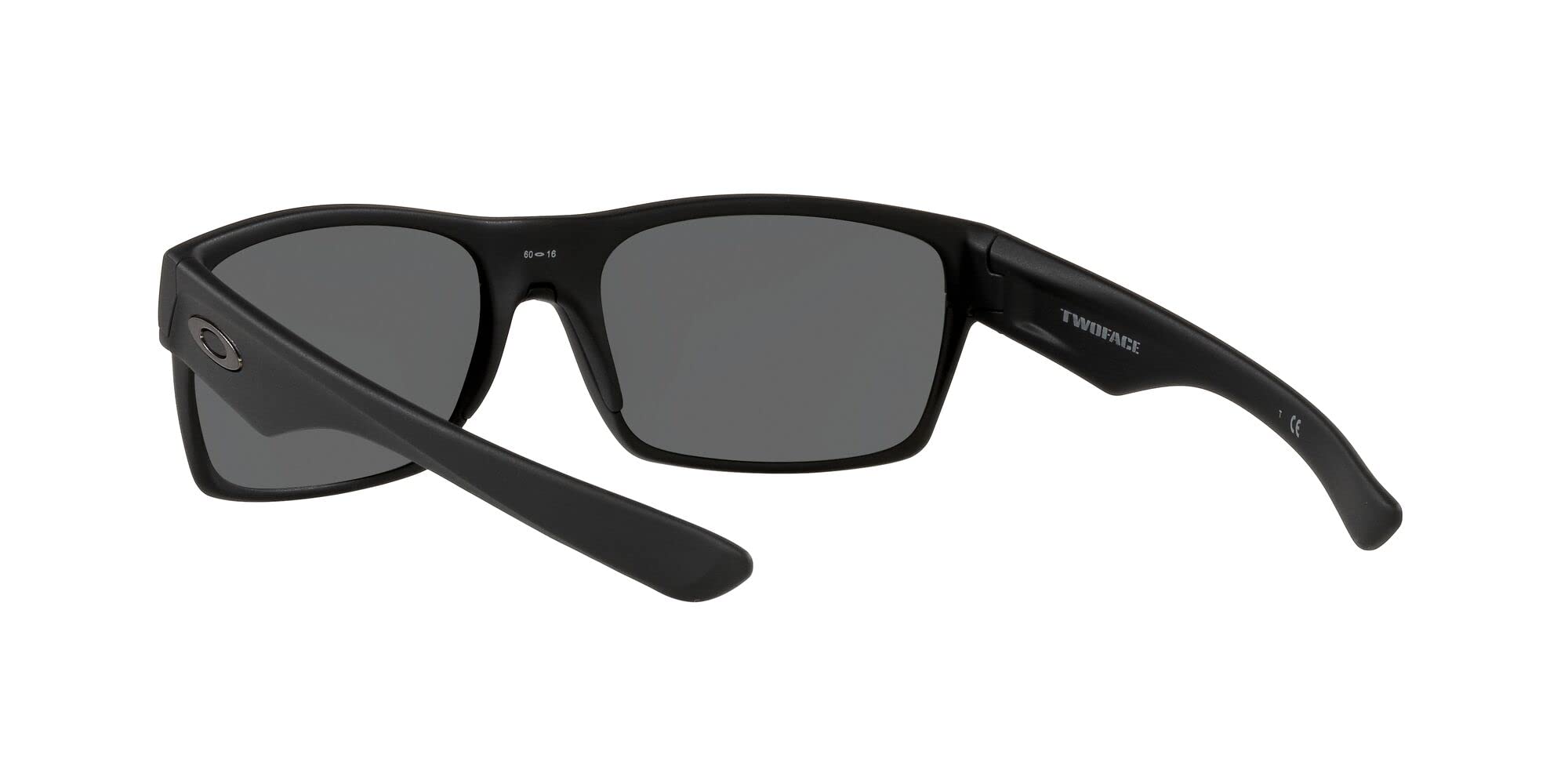 Oakley Men's OO9189 Twoface Square Sunglasses, Matte Black/Prizm Black Polarized, 60 mm