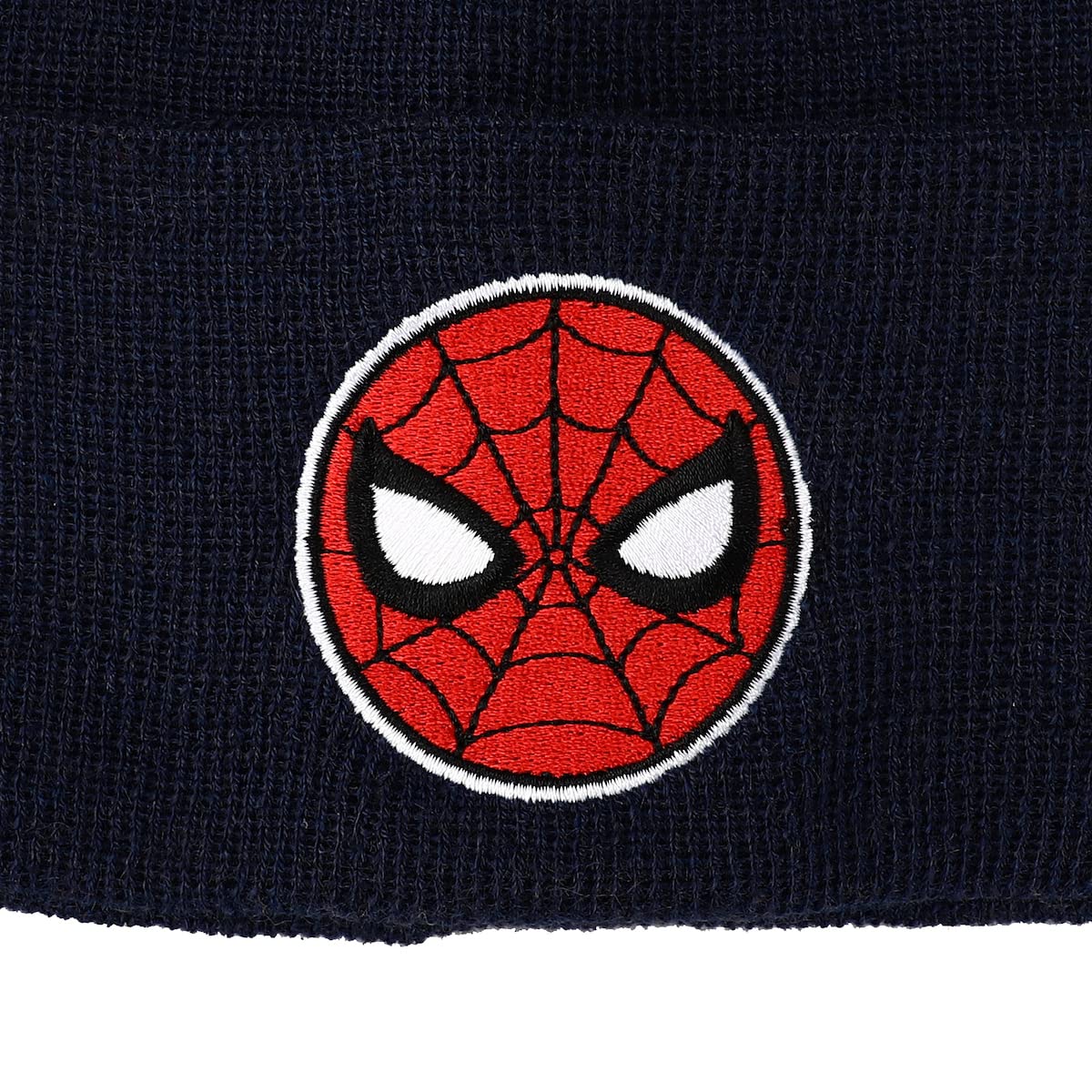 Spider-Man Mask Navy Cuff Beanie