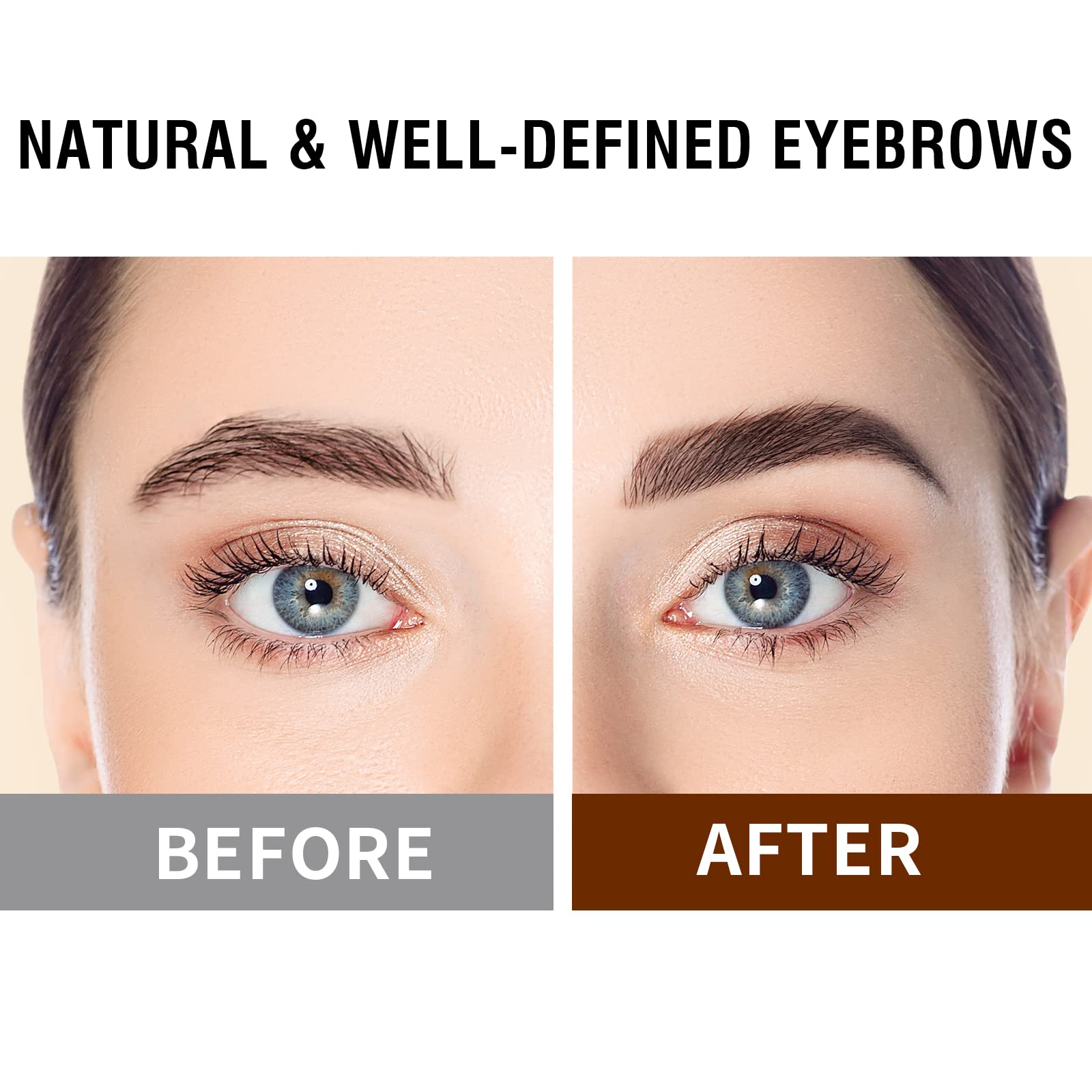 Music Flower Eyebrow Pencil, Liquid Eyebrow Pen, Waterproof Brow Pen with Micro-Fork Tip, Smudgeproof Long Lasting Fine Sketch Microblading Pen, Chestnut