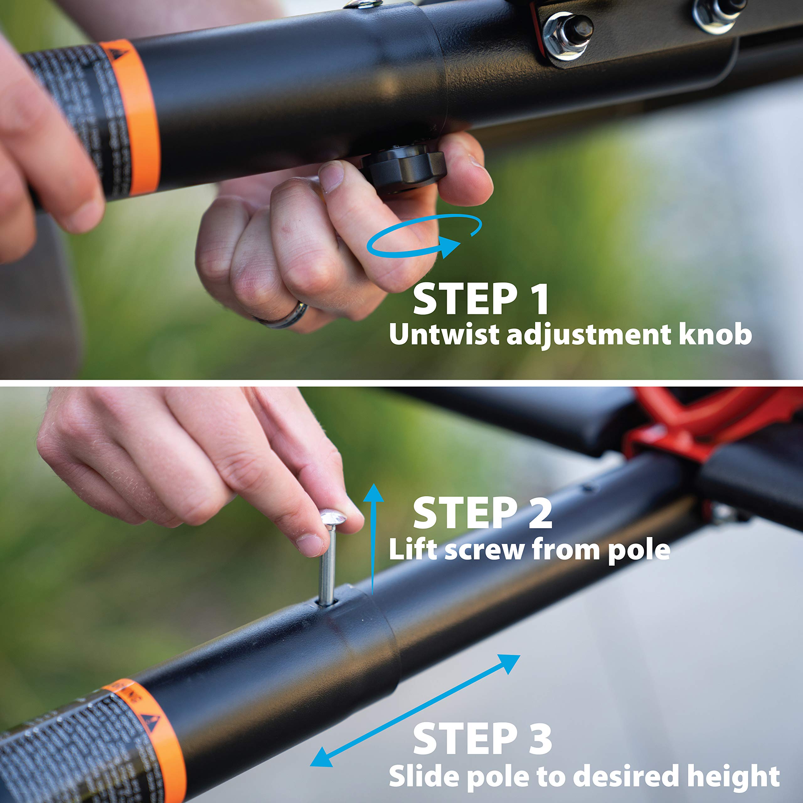 Lifetime Pro Court Height Adjustable Portable Basketball System, 44 Inch Polycarbonate Backboard