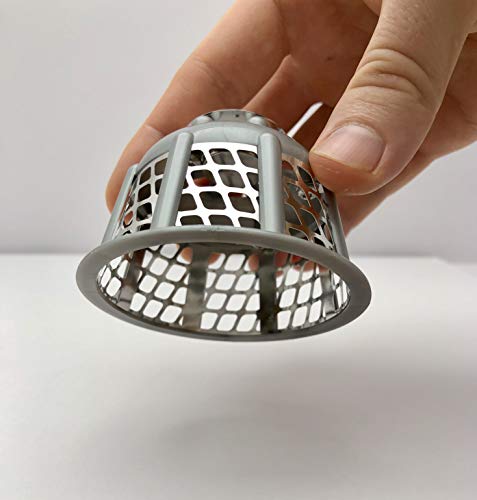 Tubbrella the Most Innovative Bathtub Drain Strainer/Hair Catcher (silver)