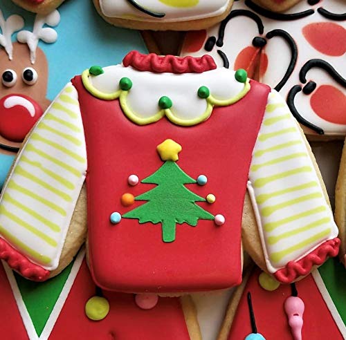Ugly Christmas Sweater Cookie Cutter 4.25" Made in USA by Ann Clark