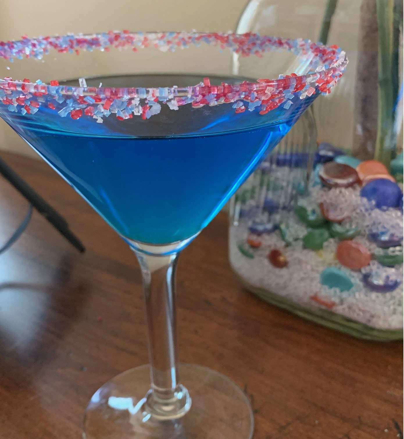 Snowy River Americas Cocktail Sugar - Kosher All Natural Red, White, and Blue Cocktail Rimmer and Coffee Rimmer (Americas, 8oz Bag)