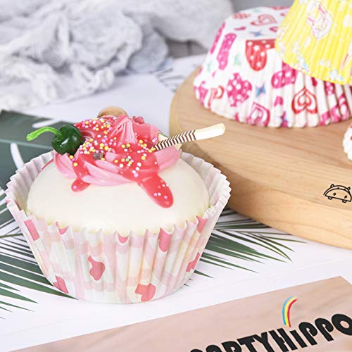 Party Hippo Aluminum Cupcake Baking Cups with Lids, 5oz 50 pack, Muffin Liners, Disposable Foil Ramekins, Aluminum Foil Baking Cups, Cupcake Baking Cups (Aluminum Blue)