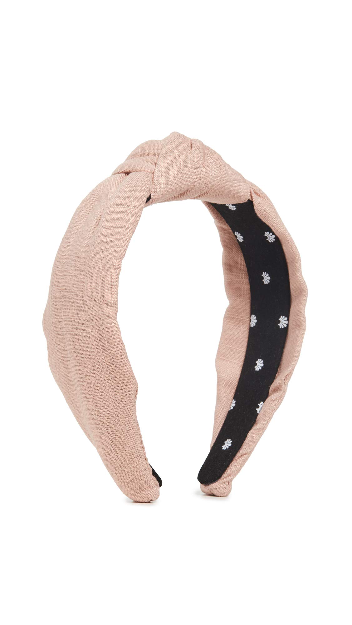 Lele Sadoughi Women's Linen Knotted Headband, Nectar, Pink, One Size