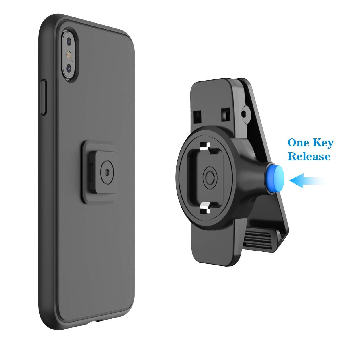 SPORTLINK Phone Belt Clips, Universal Phone Holder with Easy Mount, Quick On/Off for iPhone 14/13/12/SE 2020/11/11 Pro/11 Pro Max, Samsung Galaxy Note 8,S8 Edge and Any Smartphones