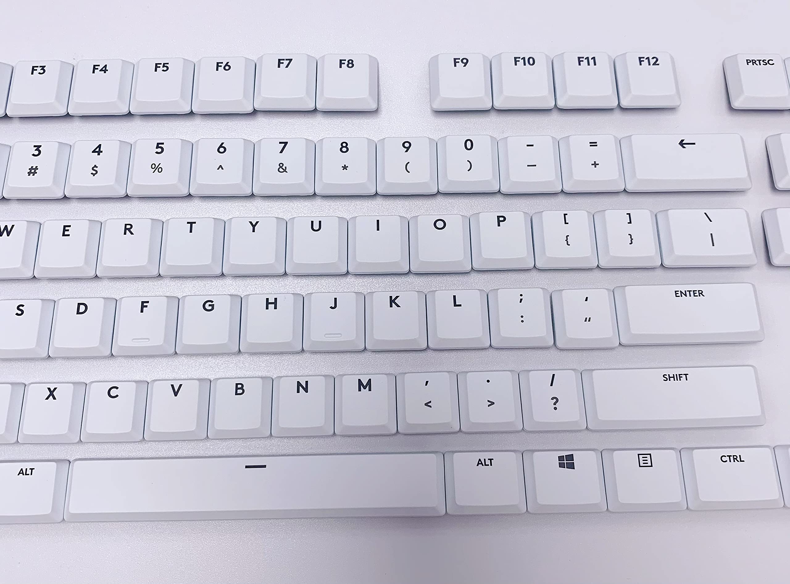 WJ for G915 Full 109 Keycap Replacement G915/G913/G815/G813 TKL RGB Mechanical Gaming Keyboard (g915 White 109 keycaps)