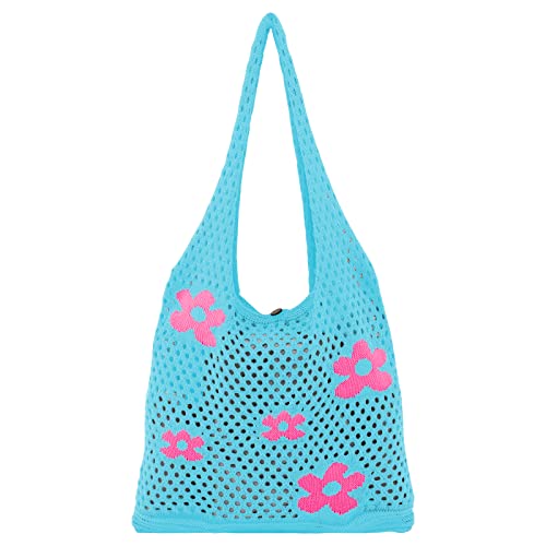 Shoulder Aesthetic Tote Bag for Women,Beach Bag Shoulder tote bag Hobo,Shopping Handbag Accessories（Blue）