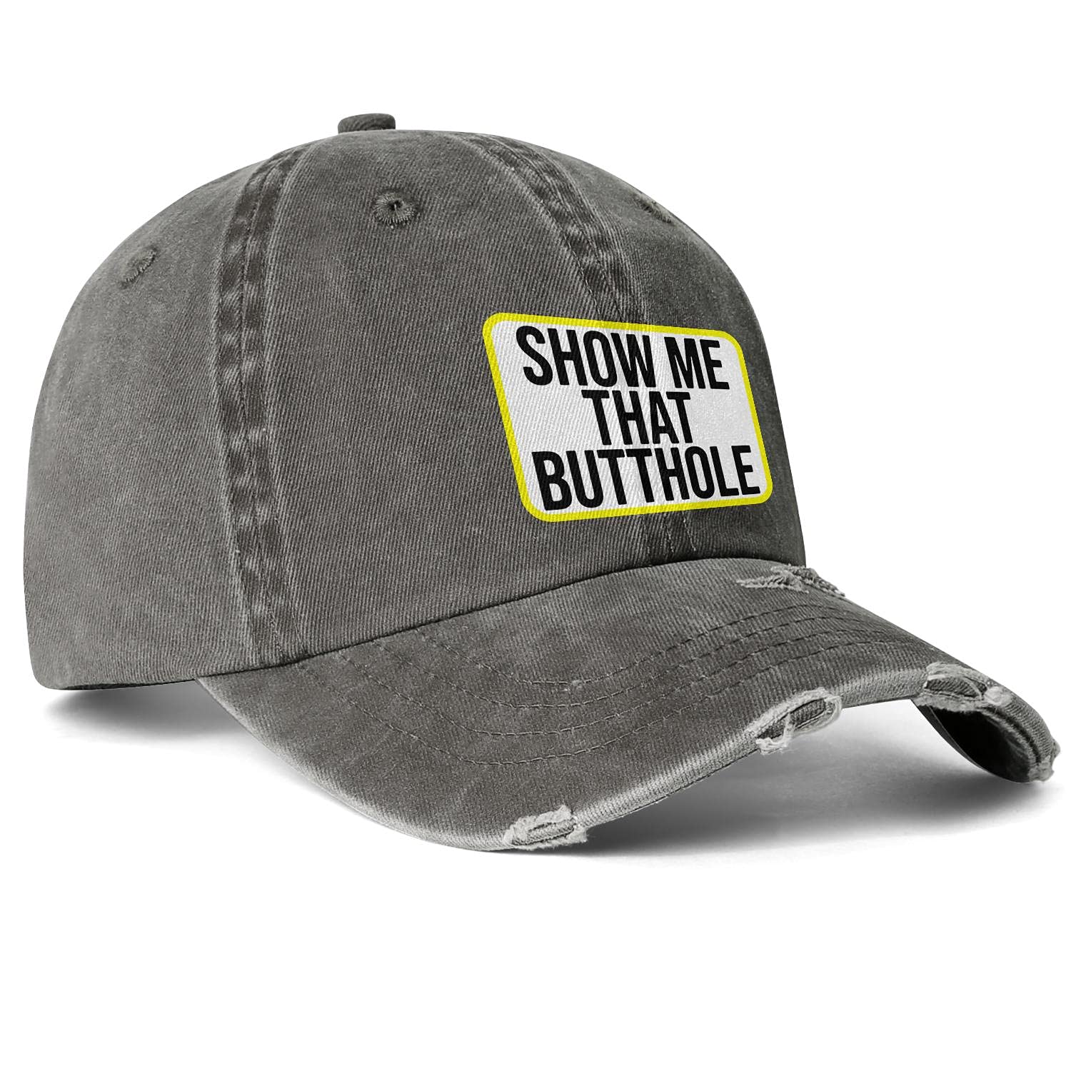 Show Me The Butthole Hat Trucker Hat Funny Hats for Men Women Brown