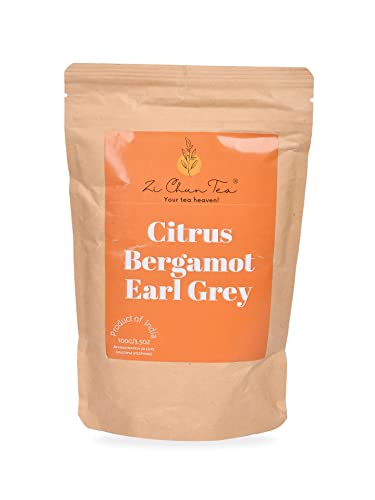 Organic Citrus Bergamot Earl Grey Tea : Loose Leaf Autophagy Tea with Extra Bergamot pieces β Not your Regular Earl Grey : A Full 30% Citrus Bergamot - 3.5 ounces