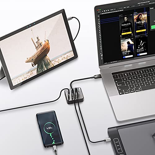 ZLXDP USB Hub 3.0 Adapter USB Splitter 4 Port USB 3.0 Hub for PC Computer Accessories Cable