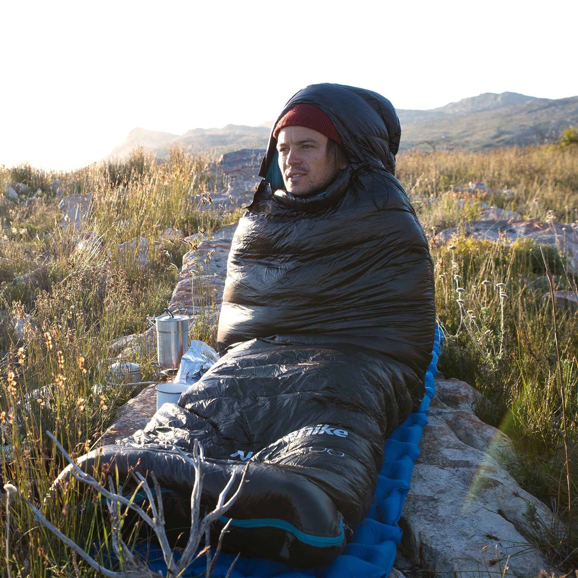 Naturehike Ultralight Goose Down Sleeping Bag, 750FP Backpacking Sleeping Bag, Compact Waterproof Sleeping Bag for Adults & Kids, Cold-Weather Sleeping Bag for Camping, Hiking, Traveling