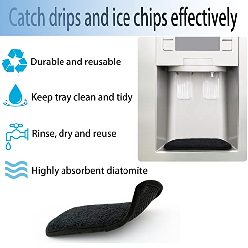 Refrigerator Drip Tray Catcher Fridge Water Drip Catcher Refrigerator Drip Catcher Refrigerator Water Drip Catcher Fridge Drip Pan Fridge Drip Tray Fridge Water Drip Pad for Whirlpool, Samsung, GE