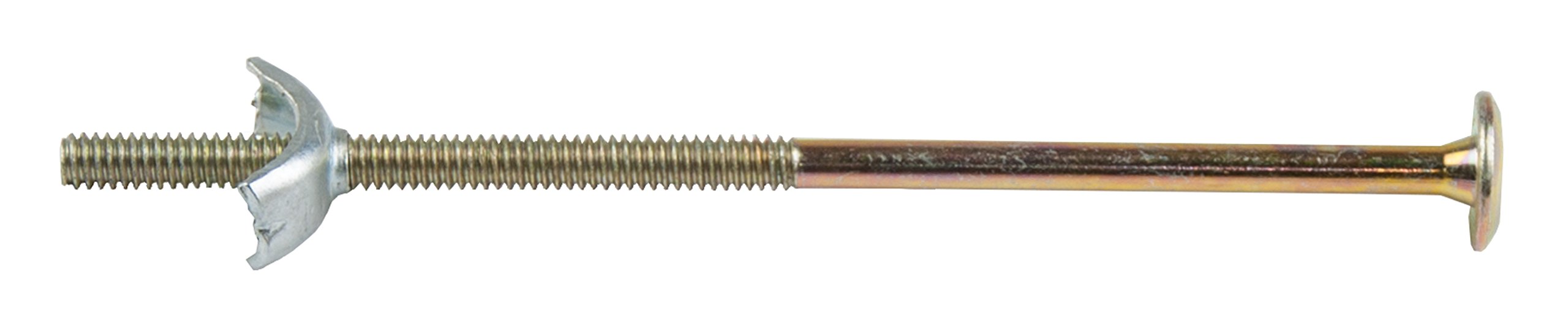Pack of 4 Replacement Bolts 150 mm Long, 1/4" Thread. 4 Half-Moon/Crescent/Lunar Threaded Nuts Included. Best for Made in Brazil Beds and Bunk Beds