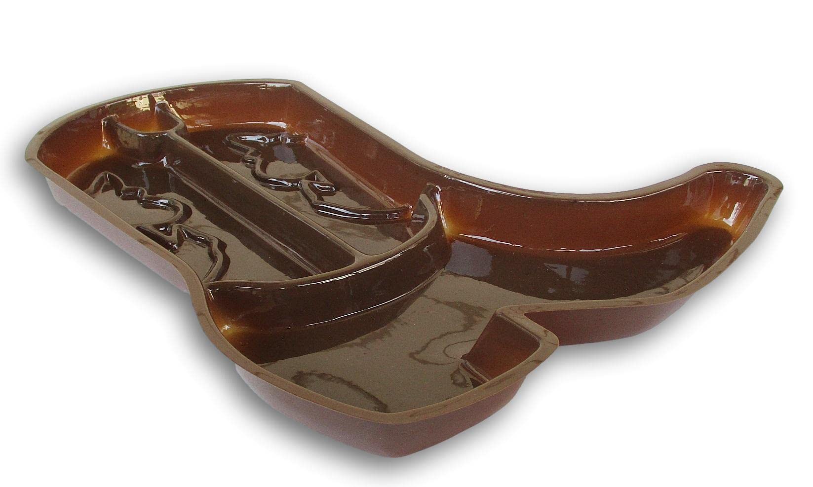 Party Supply Cowboy Boot Party Treats Tray - 10 x 12 x 1 Inches, Red, 10.5 Inch