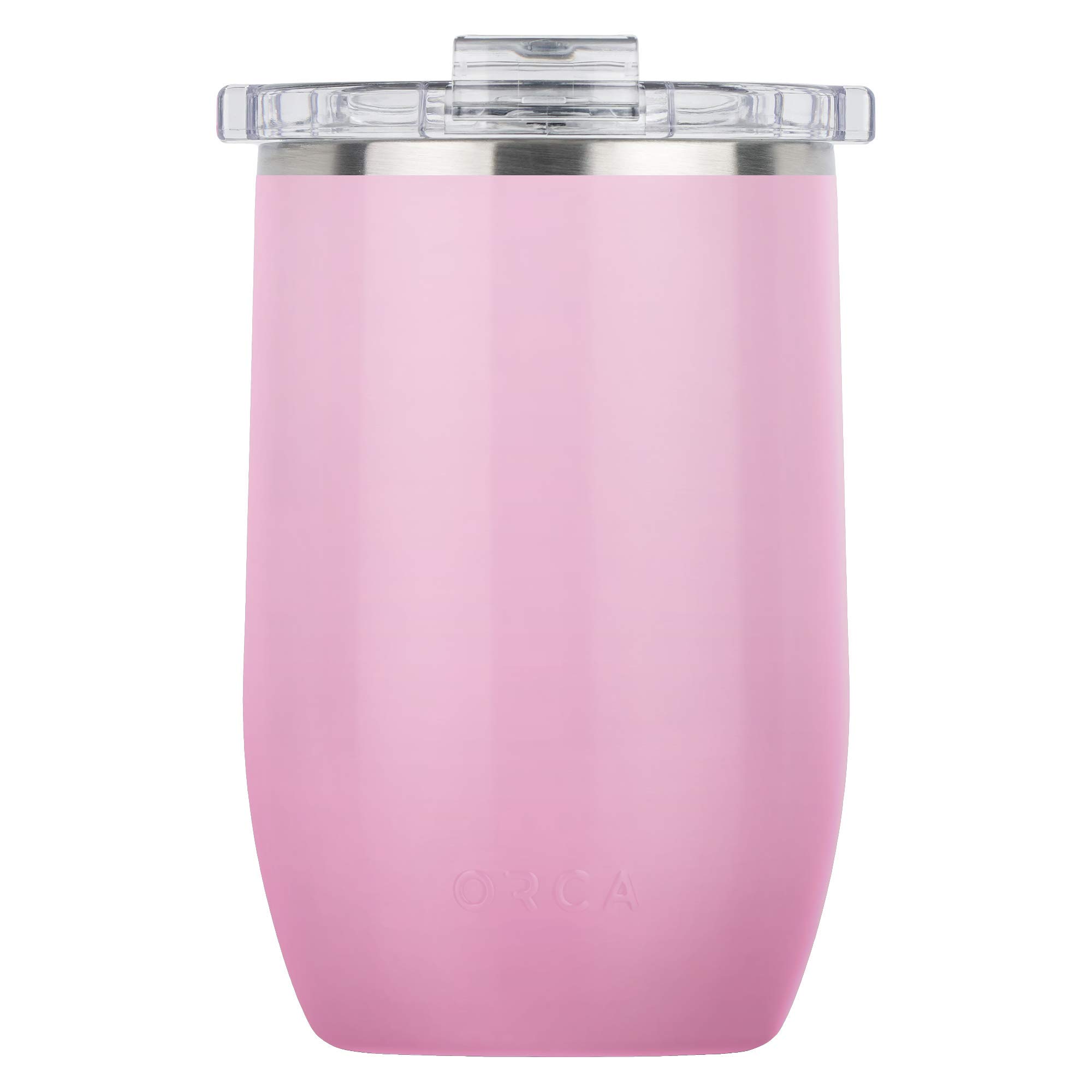 ORCA Vino 12 oz. Insulated Wine Tumbler, Stainless Steel Drink Mug Keeps Beverages Cold - Dusty Rose