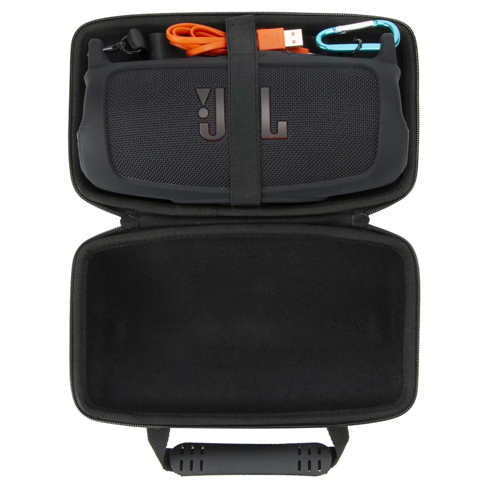 Khanka Hard Travel Case + Silicone Case Replacement for JBL Charge 5 Portable Waterproof Wireless Bluetooth Speaker