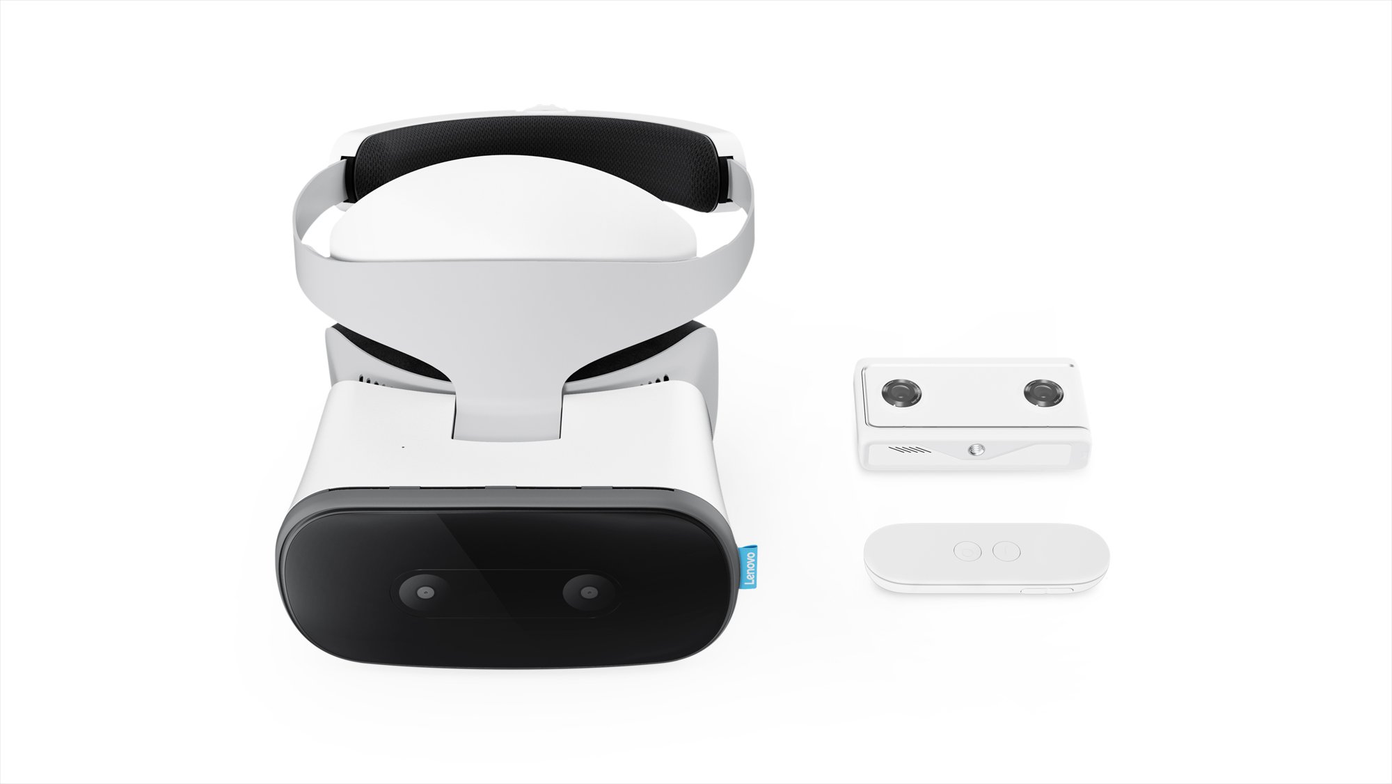 Lenovo Mirage Solo VR Headset and VR-Ready Photo and Video Camera Bundle with Daydream