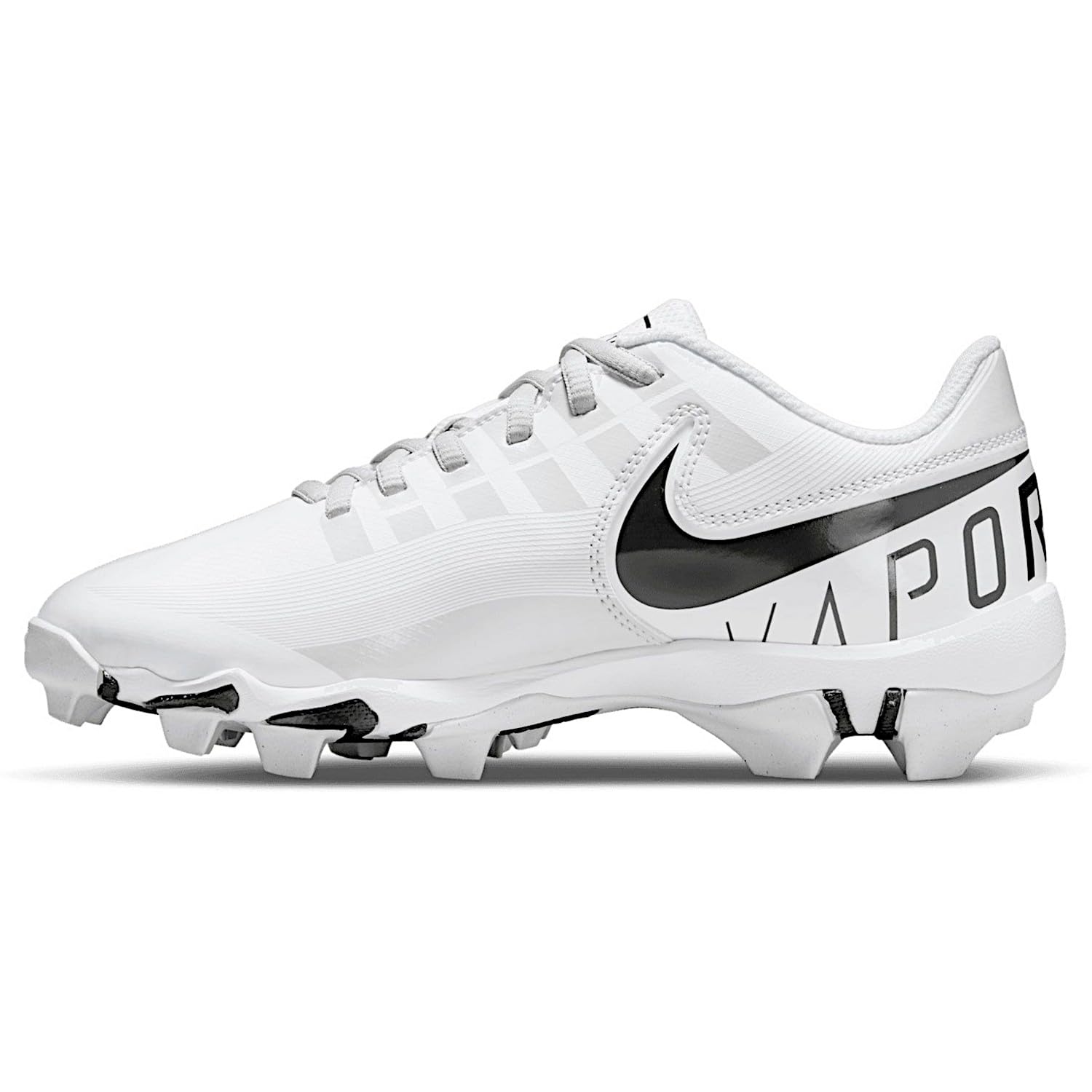 Nike Vapor Edge Shark Men's Football Cleat (us Footwear Size System, Adult, Men, Numeric, Medium, Numeric 10), White/Black-LT Smoke Grey