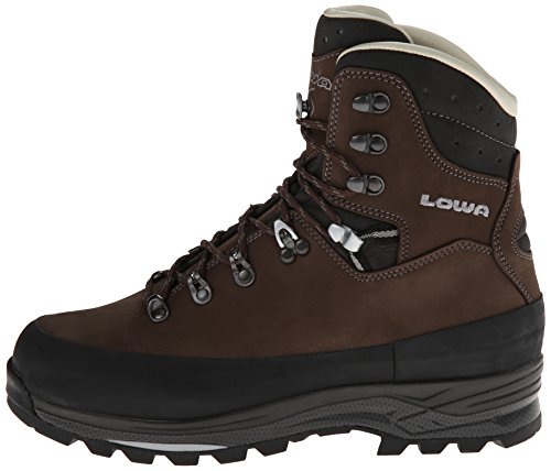 Lowa Men's Tibet LL Trekking Boot,Dark Brown/Slate,8.5 M US